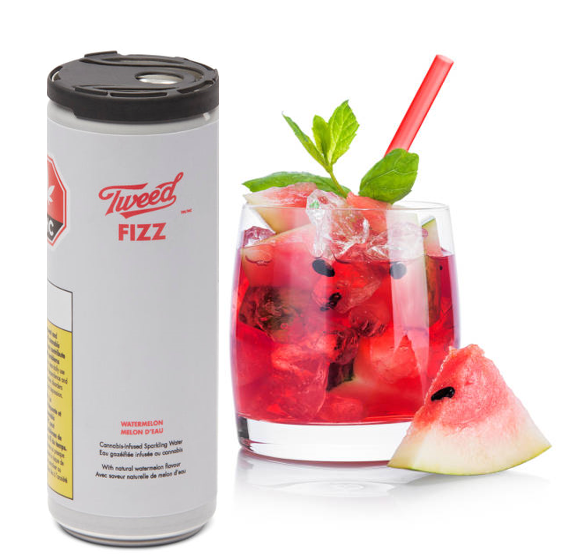 Tweed Fizz Watermelon Sparking Water THC Infused-Morden Cannabis ...